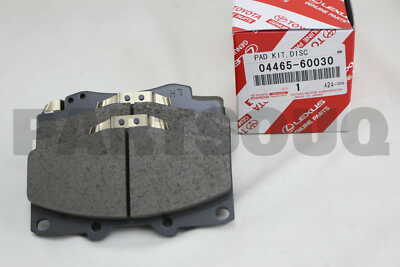 0446560030 Genuine Toyota PAD KIT, DISC BRAKE, FRONT 04465-60030 | eBay