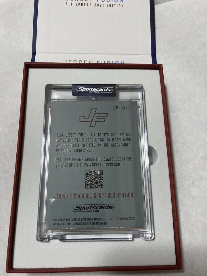 2021 Jersey Fusion Reggie Jackson 1/1 Game Used Patch PLATE FUSION No ...