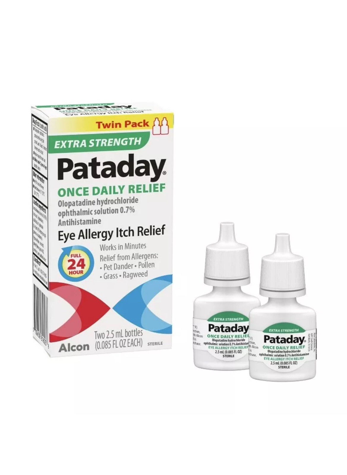 Pataday Once Daily Relief Extra Strength Eye Drops Twin Pack | eBay