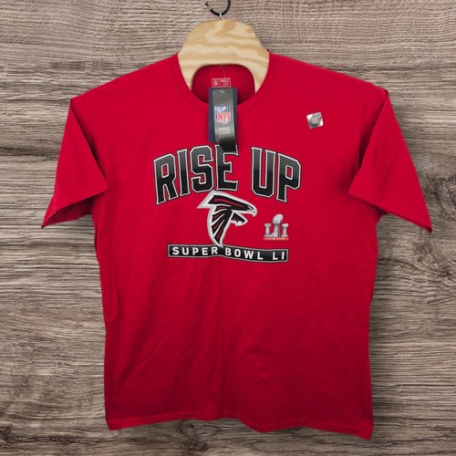 Atlanta Falcons Super Bowl LI Rise Up T-Shirt Men's XL NWT NFL Pro Line ...