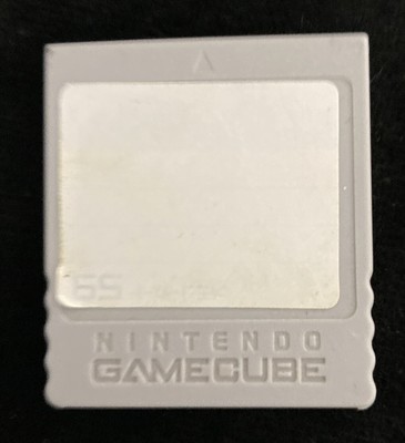 Official Nintendo GameCube Memory Card 59 DOL-008 Gray Authentic OEM | eBay