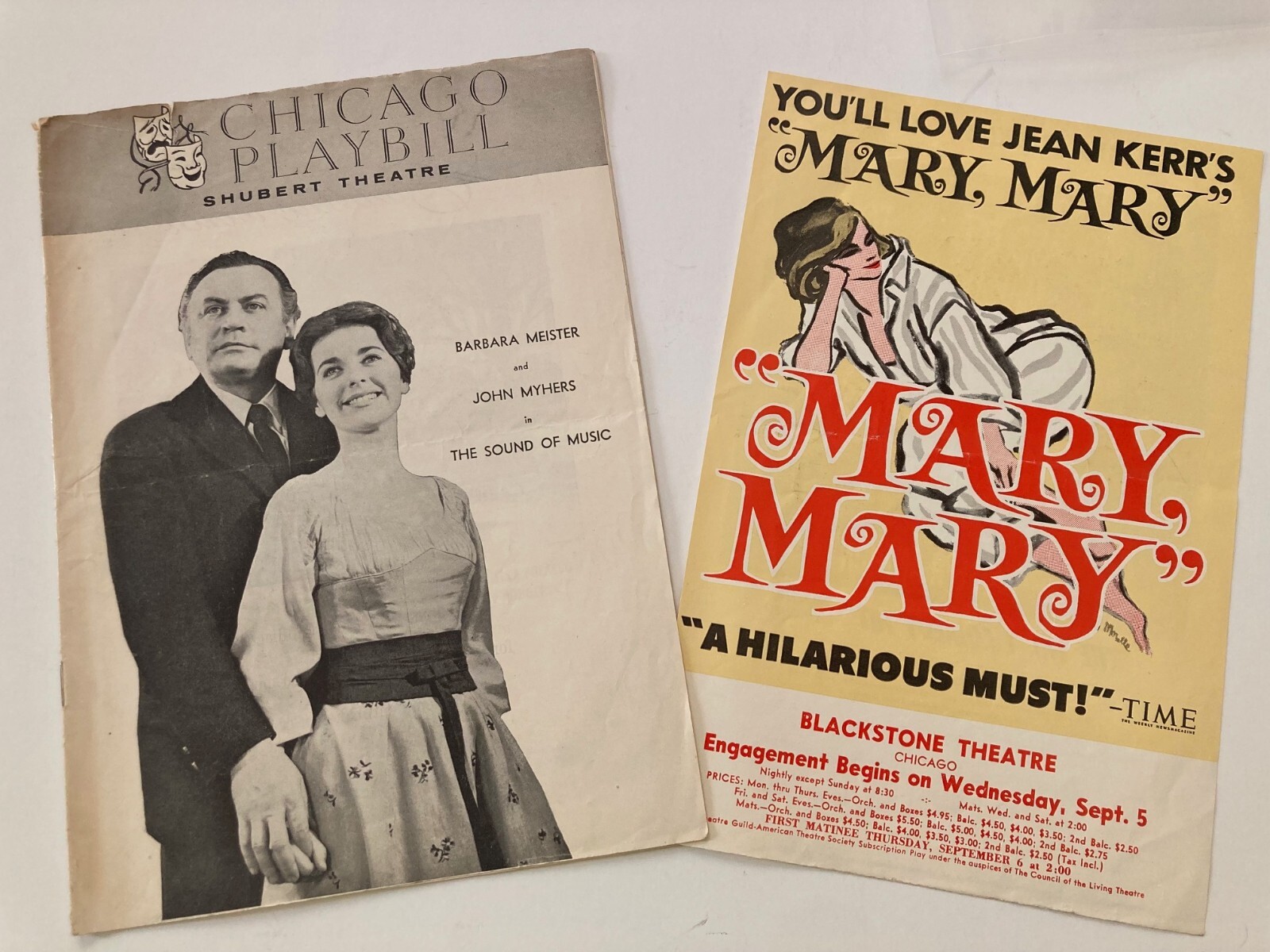 VTG.The Sound of Music -1962 - Shubert Theatre - Barber Meister & John ...