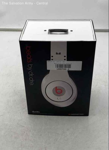 Beats By Dr. Dre Studio Black White Over The Ear Ear-Cup Headphones | eBay