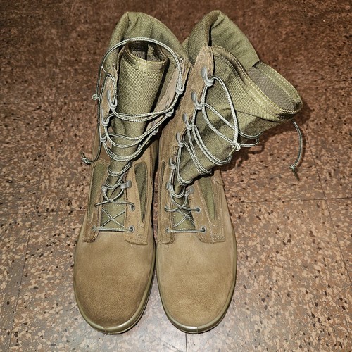 Belleville USMC Hot Weather Steel Toe Boots 550ST Brown Leather Size 11 ...