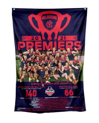 Melbourne Demons 2021 AFL Premiers Premiership Wall Flag Holiday gifts ...