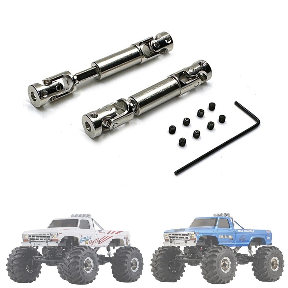 2X(For FMS FCX24 Metal Drive Shaft CVD Driveshaft 1/24 RC Crawler ...
