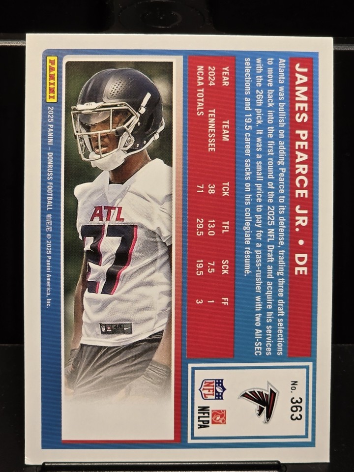 2025 Panini Donruss - Rated Rookie James Pearce Jr. #363 (RC) | eBay