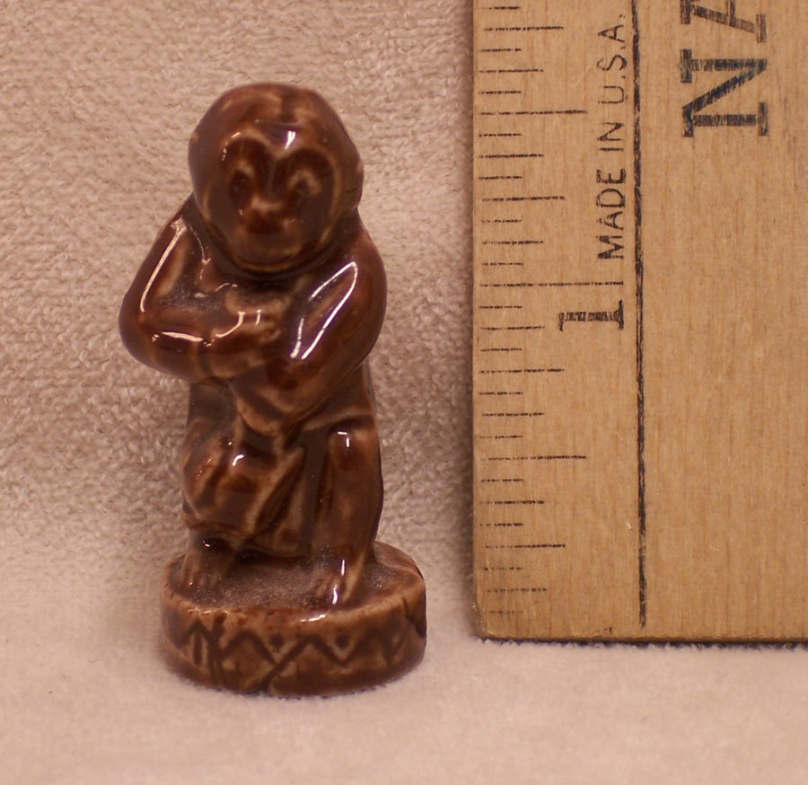 Wade England Red Rose Tea Teapot Male Monkey Figurine Circus Dark Brown ...