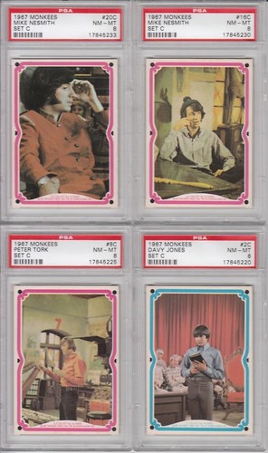 1967 Donruss Monkees Set C #16C Mike Nesmith PSA 8 | eBay