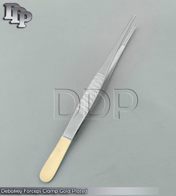 Debaky Vascular Forceps 6" Gold Plated Surgical Veterinary Dental ...