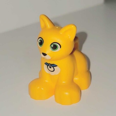 LEGO Duplo 17865pb05 Bright Light Orange Cat | eBay