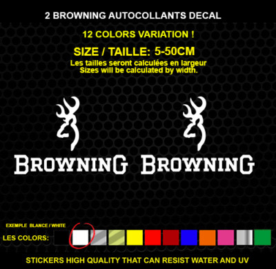2 Browning Decorative Stickers - Vehicles & Accessories, 2 Piece Set | eBay