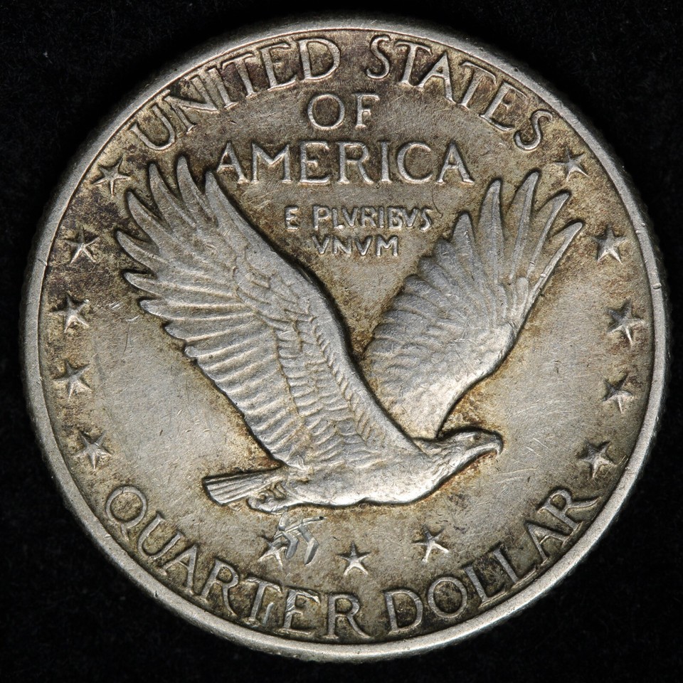 1927 Standing LibertY Silver Quarter AU FULL HEAD E263 JLM | eBay