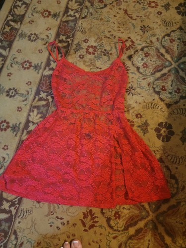 Victoria’s Secret ALL RED LACE, OPEN BACK WITH SLIT U… - Gem