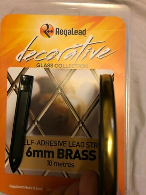 Regalead 6mm Brass Lead Craft Pack 10 metres, DIY window leading kit | eBay