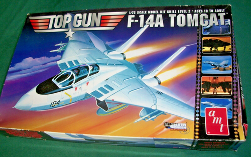 F-14A Tomcat Airplane Model Kit AMT 887/12 1/72 Scale – Box Opened ...