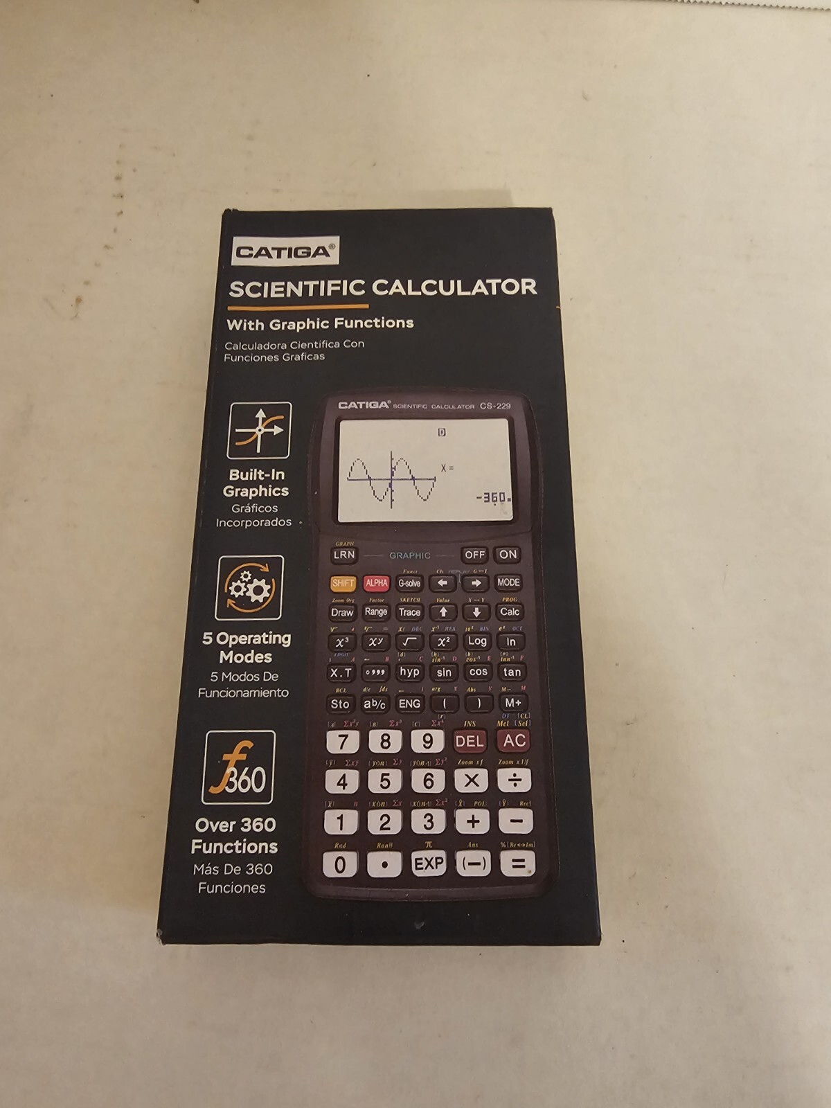 Catiga CS-229 Scientific Engineering Graph Calculator Graphic functions ...
