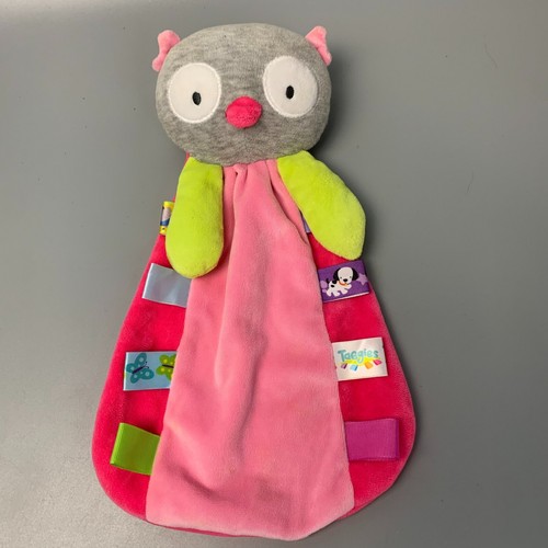 Taggies Owl Security Blanket Baby Lovey Plush Pink Butterfly puppy tags ...
