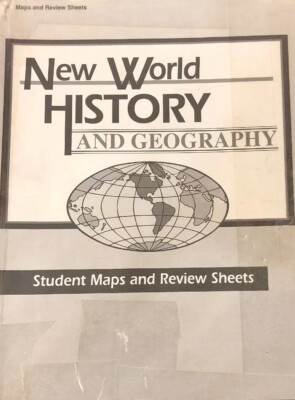 Abeka Grade 6 New World History & Geography Student Maps Review Sheets ...