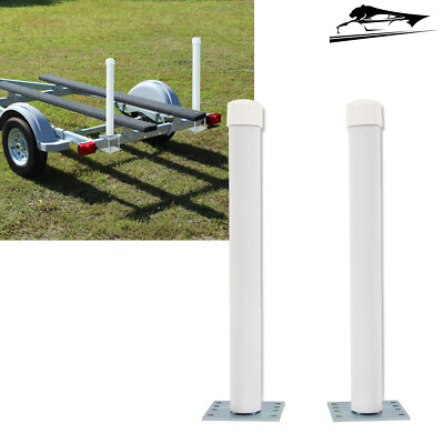 Pair Of Trailer Post Guide-On Guide On Post For Boat Zinc-Plated Steel ...