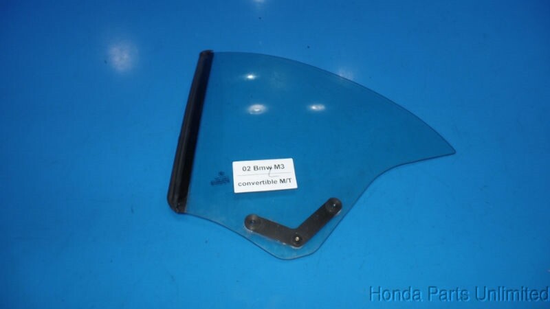 00-05 BMW M3 3 series E46 rear Left driver side corner window glass ...