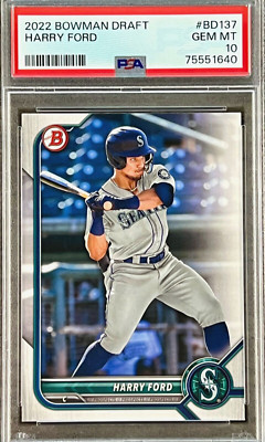 2022 Bowman Draft Harry Ford #BD137 (ROOKIE) PSA 10 GEM MINT (RARE ...