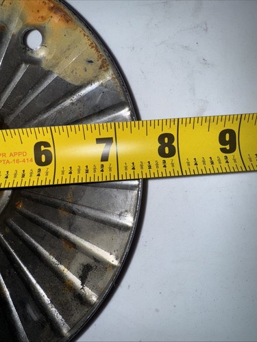 LA WIRE Wheel Rim CENTER CAPS BOLT ON 3 BAR FLUTED SPINNERS Vintage 7. ...