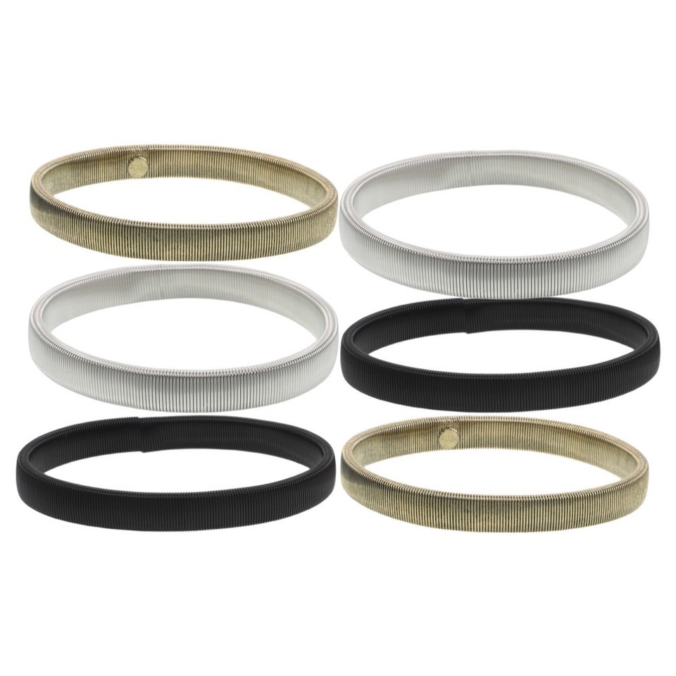 6 Pcs Long Sleeve Garters Elastic Metal Shirt Armbands Stabilizers ...