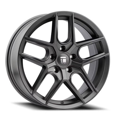 17x8 Touren TR79 Brushed Matte Black W/ Dark Tint Wheel 5x120 (35mm ...