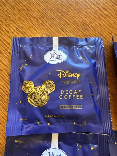 Disney Parks Joffrey Decaf Dark Roast Coffee Pods Single Brew Pack Of 4 ...