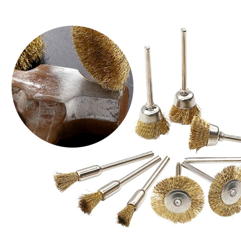 30PCS Copper Wire Brushes Set Brass Wire Pen Brush Kit for Rotary Tools ...