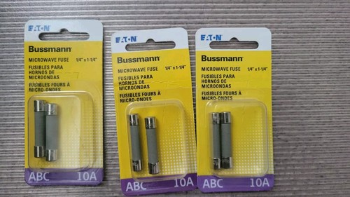 2 PK Bussmann 10A ABC Ceramic Electronic UL Microwave Fuse BP/ABC-10 ...