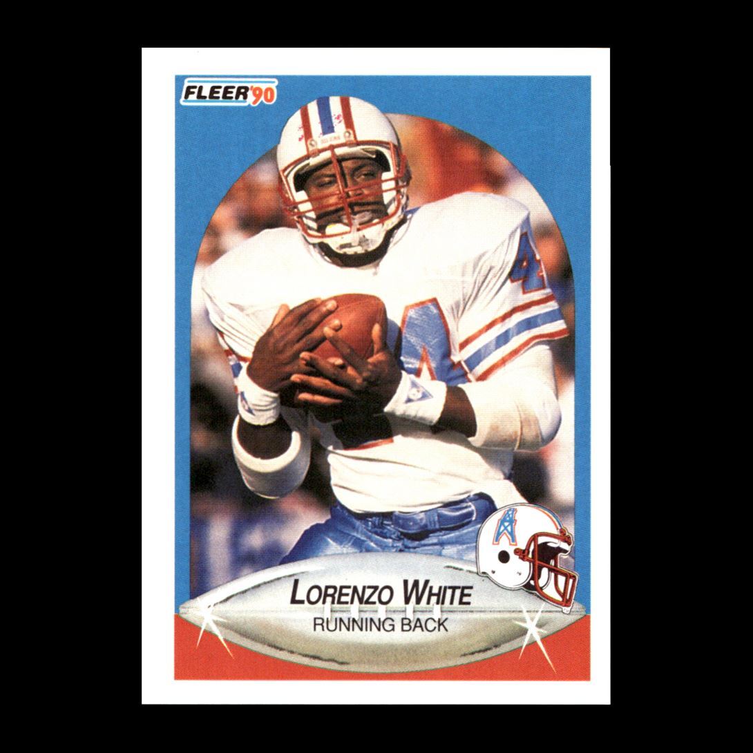 Lorenzo White 1990 Fleer Houston Oilers #137 R325B 39 | eBay