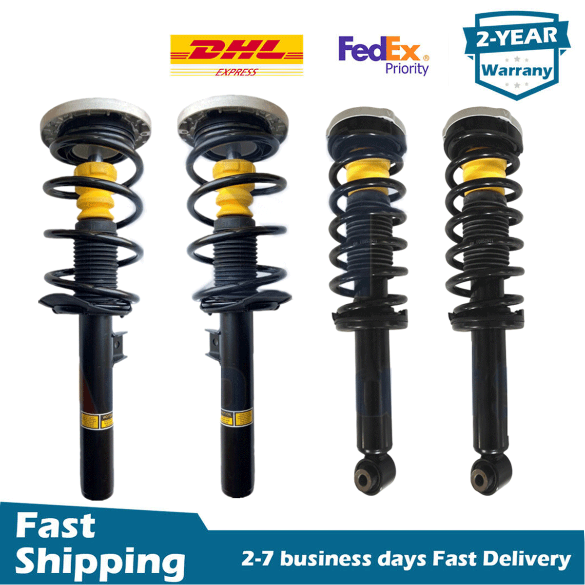 4PCS Front Rear Shock Struts For BMW X3 F25 2011-2017 X4 F26 2015-2018 ...