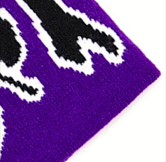 Fire Flame Print Beanie Skate Hat Design Pattern Casual Purple Black ...