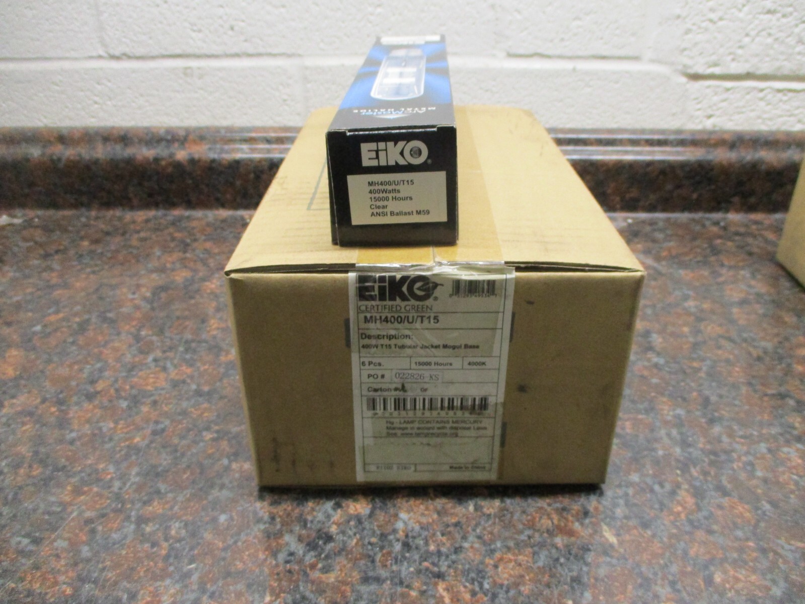 NEW BOX OF 6 EIKO MH400/U/T15 METAL HALIDE LAMPS 400W FREE SHIPPING | eBay