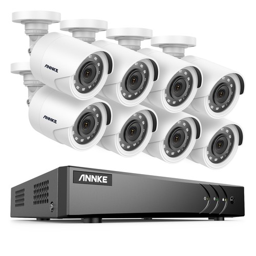 ANNKE 5in1 5MP Lite 8CH DVR CCTV 1080p Security Camera System Outdoor ...