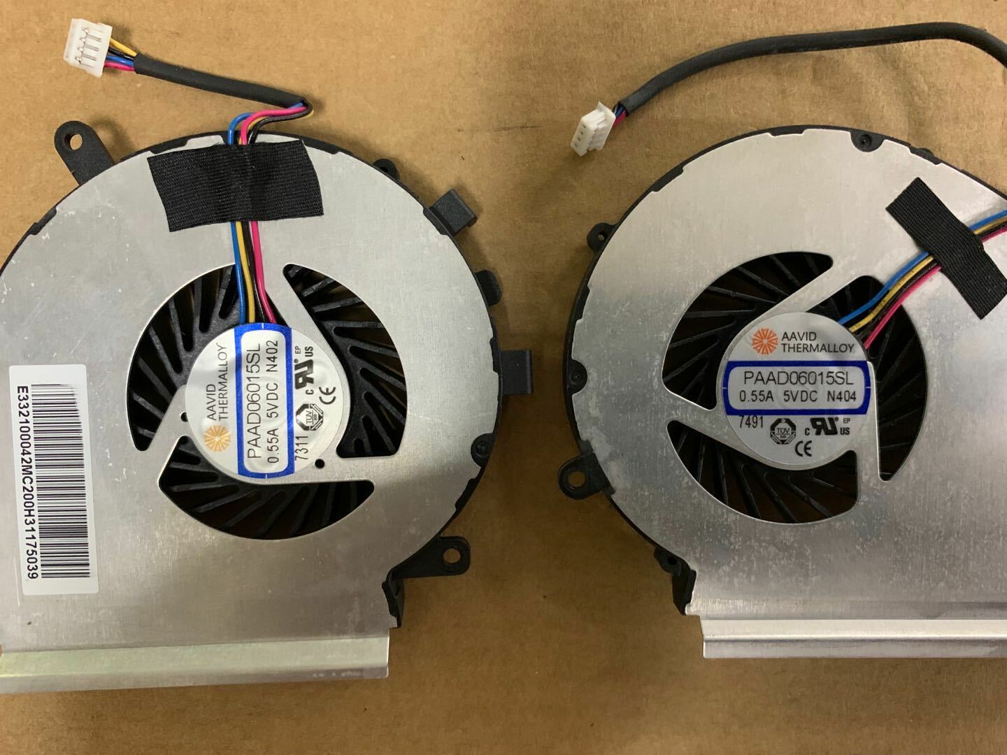 New for MSI GE72VR GP72VR Cpu + Gpu Cooling Fan (2 Fans) PAAD06015SL ...