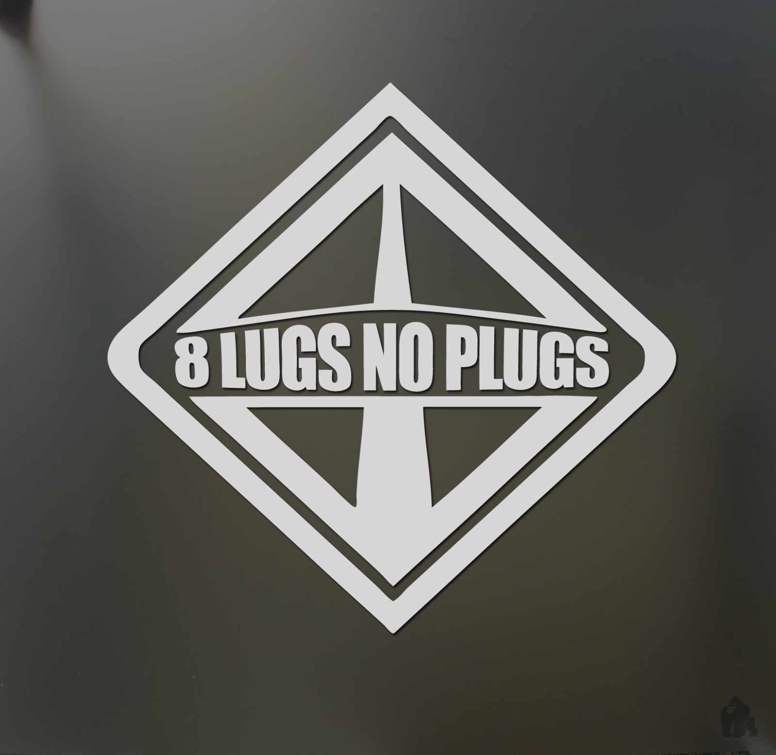 8 lugs no plugs Ford International Powerstroke Sticker Super Duty ...