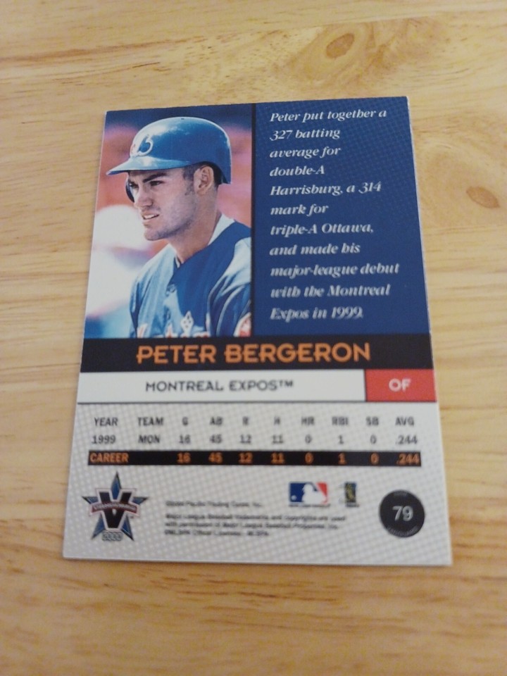 2000 Pacific Vanguard Baseball #79 Peter Bergeron Rookie Expos $$$ | eBay