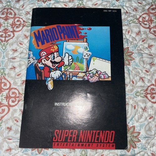 Super Nintendo SNES Mario Paint Instruction Booklet Manual | eBay
