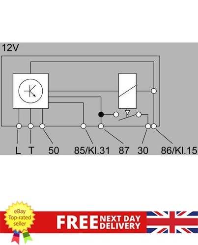 Glow Time Control Unit For AUDI 100 80 90 VW CADDY GOLF JETTA LT ...