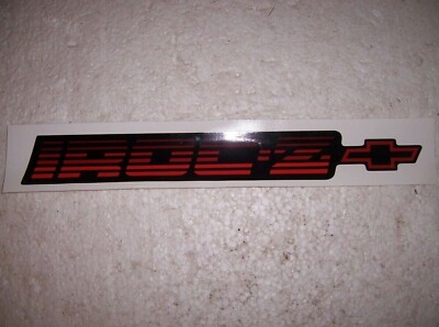 REAR BUMPER DECAL 1988-90 IROC-Z RED/BLACK NEW CIS6065 | eBay
