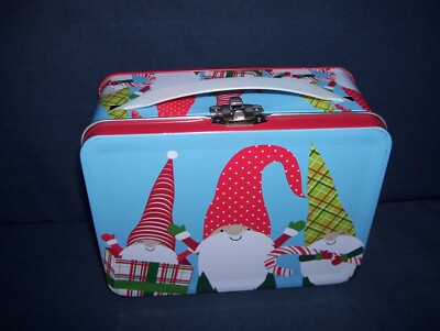 Christmas Gift Card Mini Lunch Box New 5.5 x 4x 2.5 Inches Elf Design ...