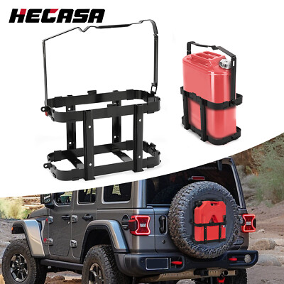 HECASA Jerry Can Holder Mount 5.28 Gallons/20L Fuel Gas Can Rack- Steel ...