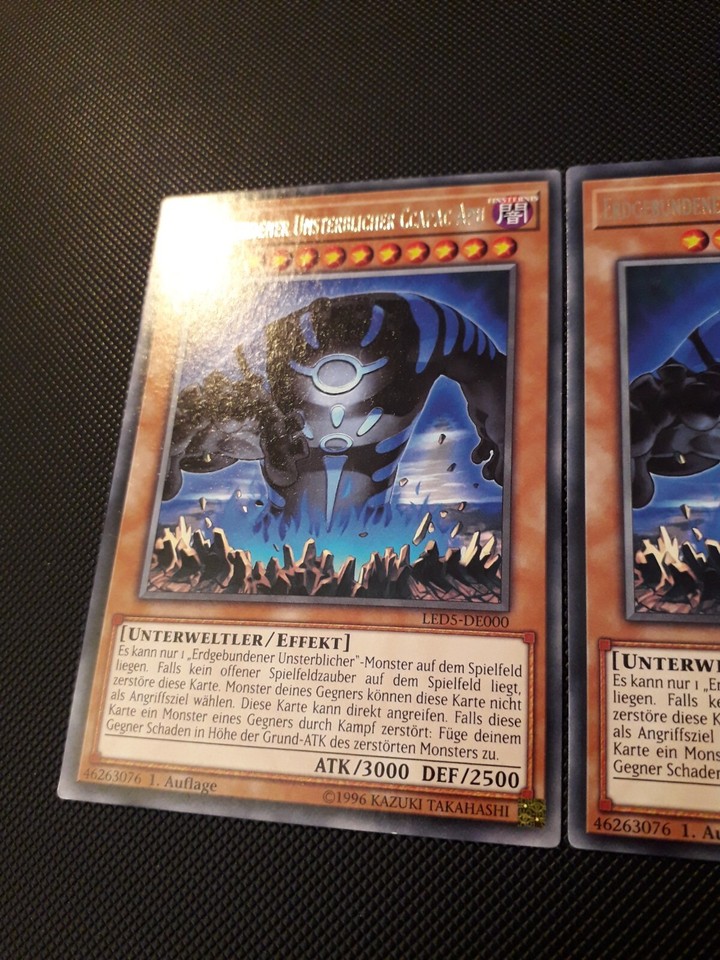 Yu-Gi-Oh! 2x Erdgebundener Unsterblicher Ccapac Apu, LED5-DE000, Rare ...