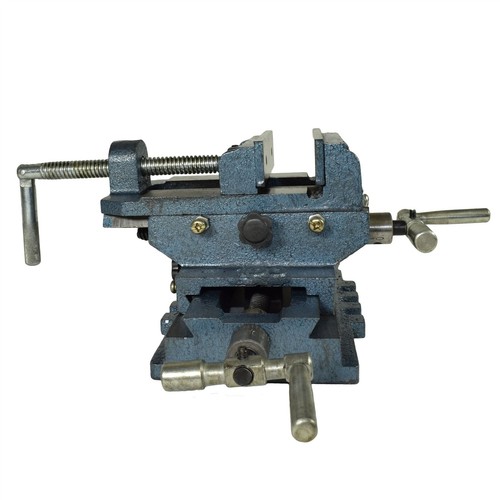 4" / 100mm Cross Sliding Engineer Drill Press Vice Machine Vice Hand ...