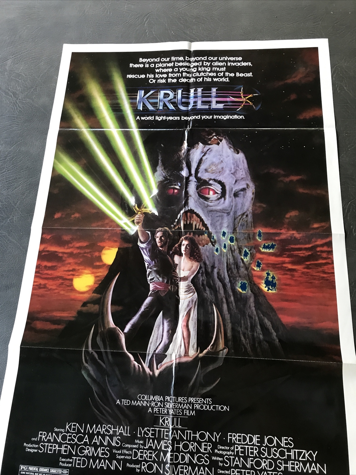1980s 1 sheet Movie Poster Krull Ken Marshall Lysette Anthony Monster ...