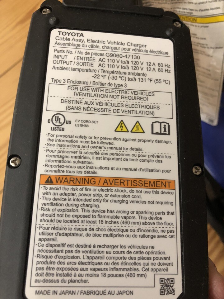 2012 - 2024 Toyota Prius Prime RAV4 EV Charger Plug in Hybrid charging ...