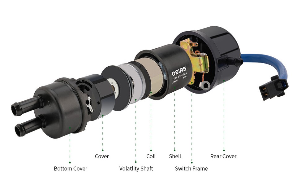 NEW OSIAS Fuel Pump For Fit Kawasaki ZX900 Ninja ZX9R 1998-2003 12V ...